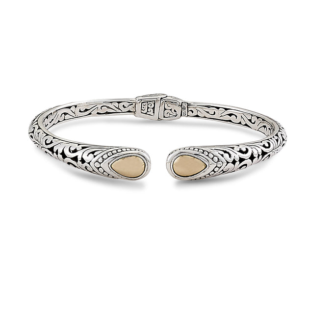 Samuel B. Jewelry Sterling Silver And 18K Yellow Gold Filigree Design ...